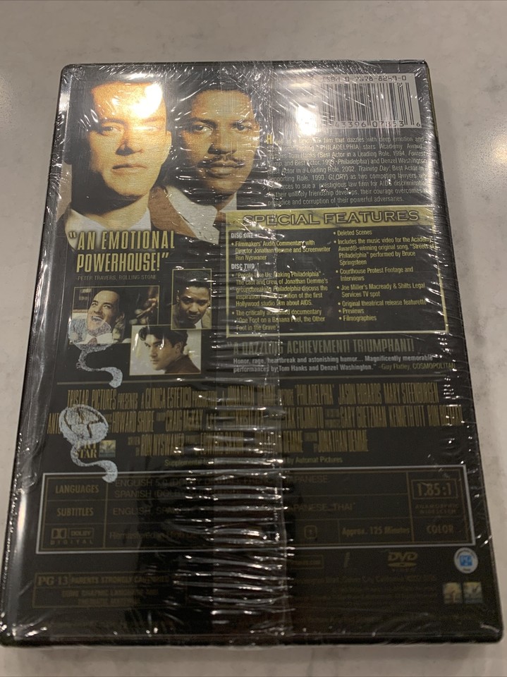 Philadelphia (DVD, 2004, 2-Disc Set, Anniversary Special Edition ...