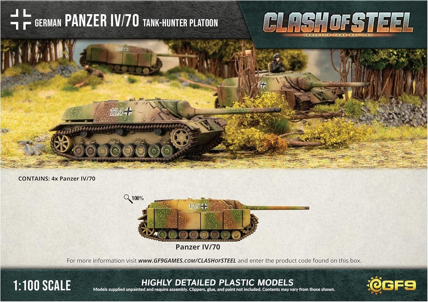 Clash of Steel: German - Panzer IV/70 Tank-hunter Platoon | eBay