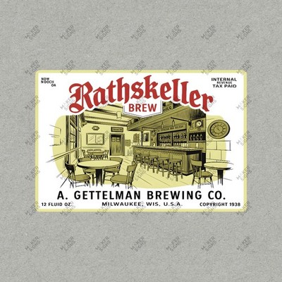 Vintage Rathskeller Beer Sign A. Gettelman Brewing Co. Milwaukee ...