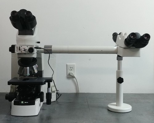 Nikon Microscope Eclipse 80i with Dual Head Bridge | eBay