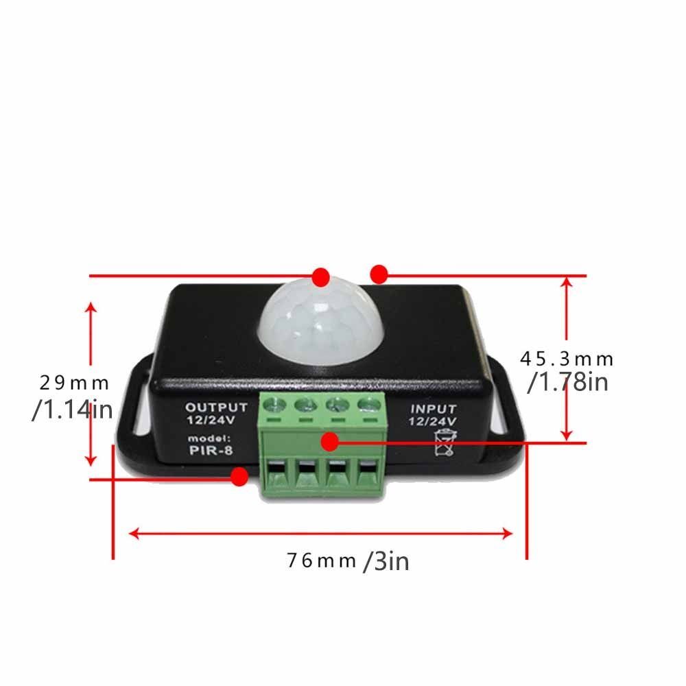 Low Pressure PIR Motion Sensor Switch LED Strip Light Lamp | eBay