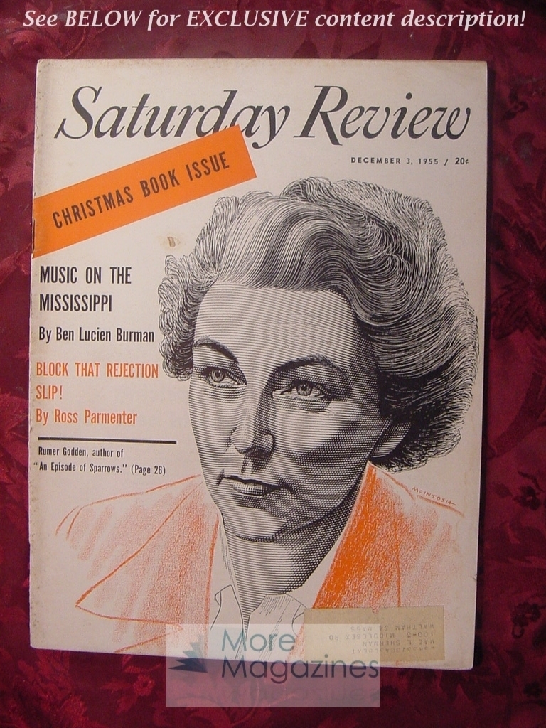 Saturday Review December 3 1955 RUMER GODDEN ROSS PARMENTER BEN LUCIEN ...