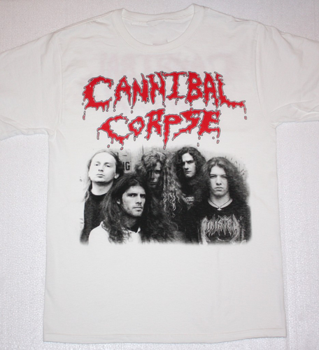 CANNIBAL CORPSE CLASSIC LINE UP NEW WHITE T-SHIRT | eBay