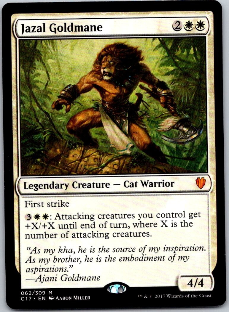 Magic the Gathering Jazal Goldmane Commander 2017 MTG Free Shipping! | eBay