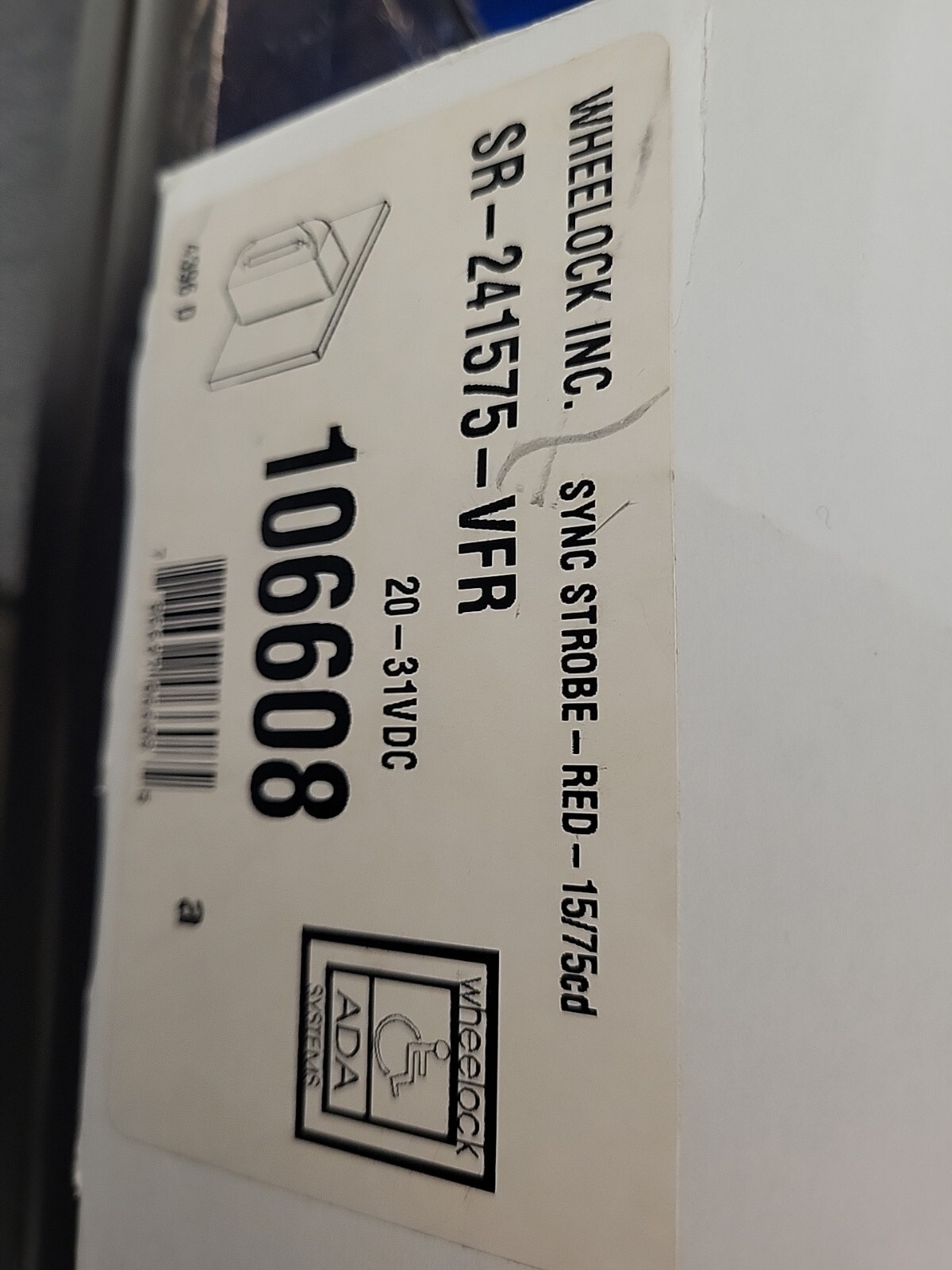 Wheelock SR-241575 Fire Alarm Alarm (Strobe) for sale online | eBay