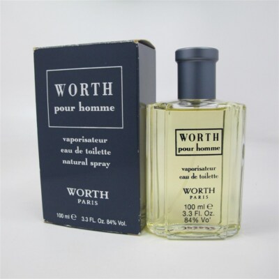 WORTH Pour Homme by Worth 100 ml/ 3.3 oz Eau de Toilette Spray VINTAGE ...