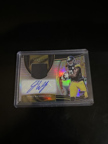 JAMES WASHINGTON 2018 SELECT AUTO PATCH RC /199 FOOTBALL CARD STEELERS ...