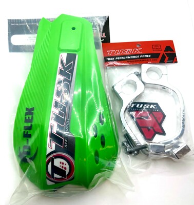 Motocross MX Handguards Tusk MX D-Flex Green hand guards gaurds dirt ...