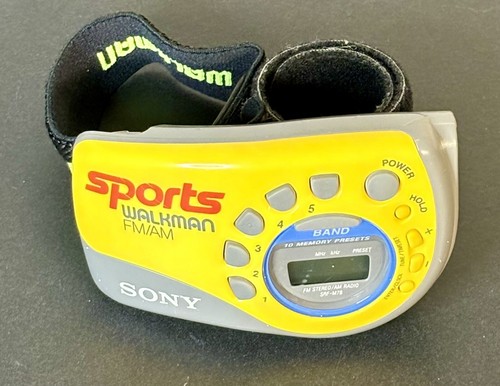 Sony SRF-M78 Sports Walkman FM/AM Radio & MDR-W14 Headphones & Armband ...