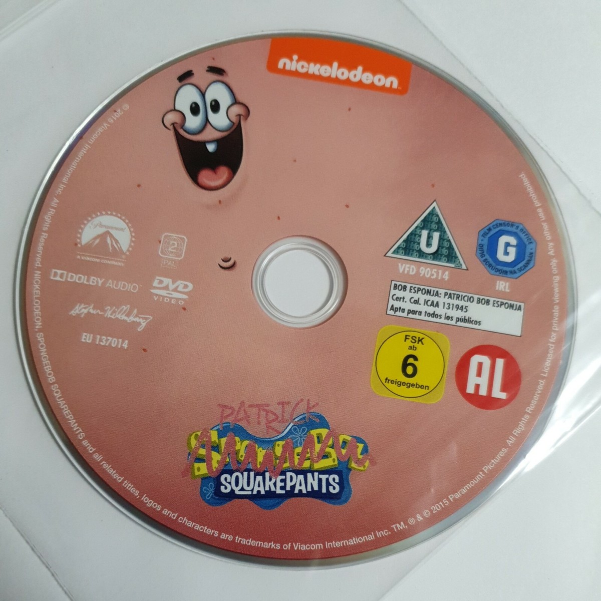 Spongebob Film Dvd Disc SpongeBob DVD Set, “The SpongeBob