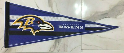 BALTIMORE RAVENS COLLECTOR FELT AUTHENTIC NFL FOOTBALL CLASSIC PENNANT ...
