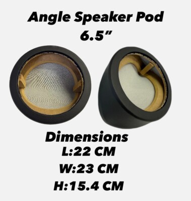 Universal Angle Speaker Pods 6.5" fits DS18 DB JBL Pioneer Kenwood JVC ...