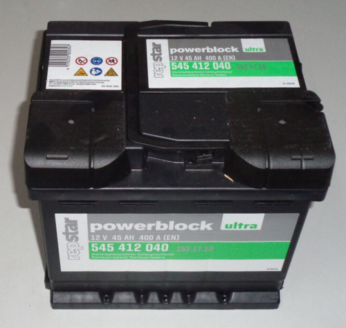 Repstar 45 AH PKW startbereit Powerblock Ultra Starterbatterie 12V ...