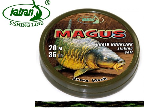 Katran Fishing Line Braided Hooklink Sinking Magus 20m 15lb/25lb/35lb ...