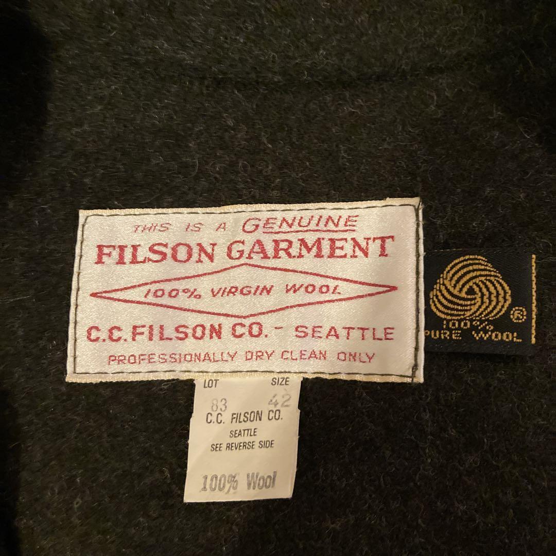 FILSON Double MACKINAW CRUISER Jacket Olive Wool Size… - Gem