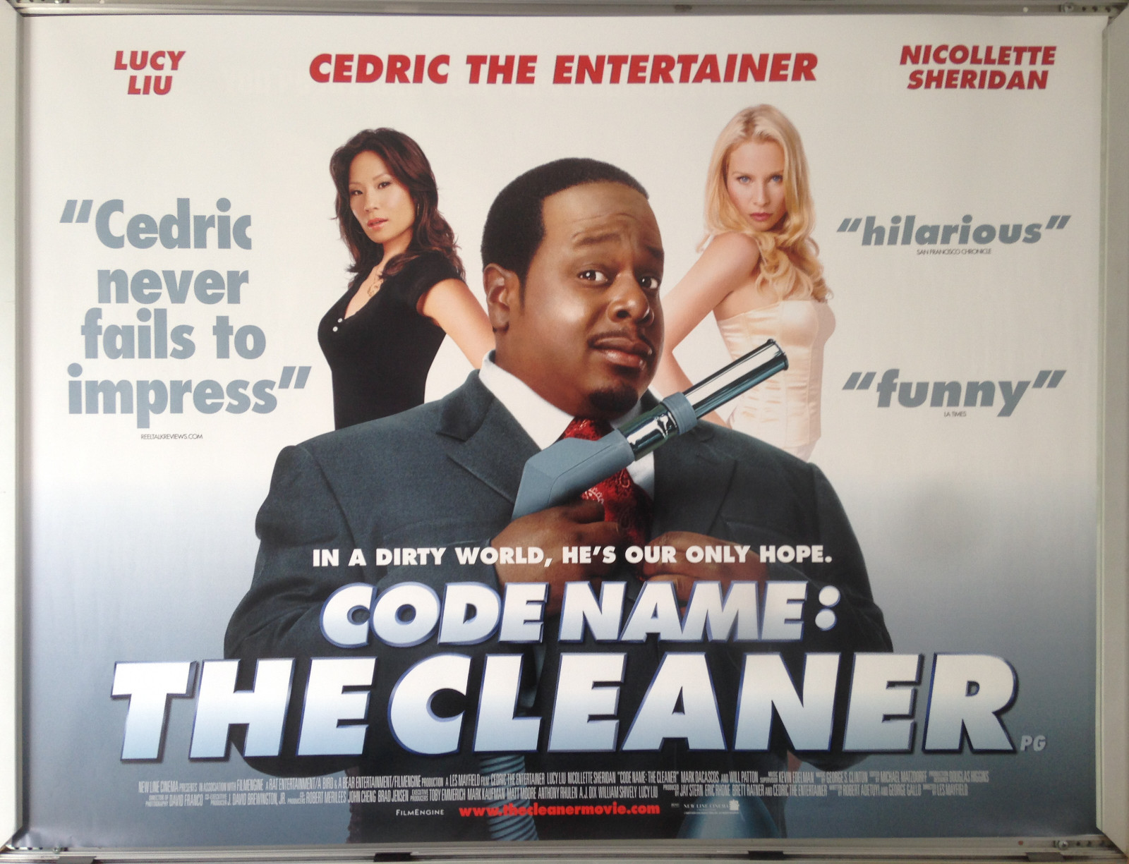 Cinema Poster: CODENAME THE CLEANER 2007 (Quad) Lucy Liu Cedric the ...