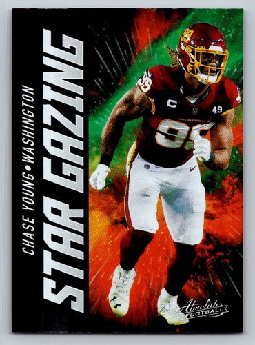 Chase Young #SG15 2021 Panini Absolute Star Gazing Washington Football ...