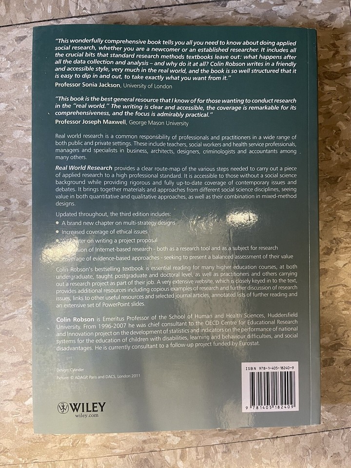 Real World Research by Colin Robson Paperback Book The Fast Free ...