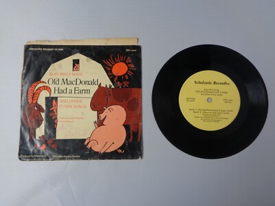 Old MacDonald Had A Farm 33 1/3 RPM Scholastic Records vintage vinyl ...