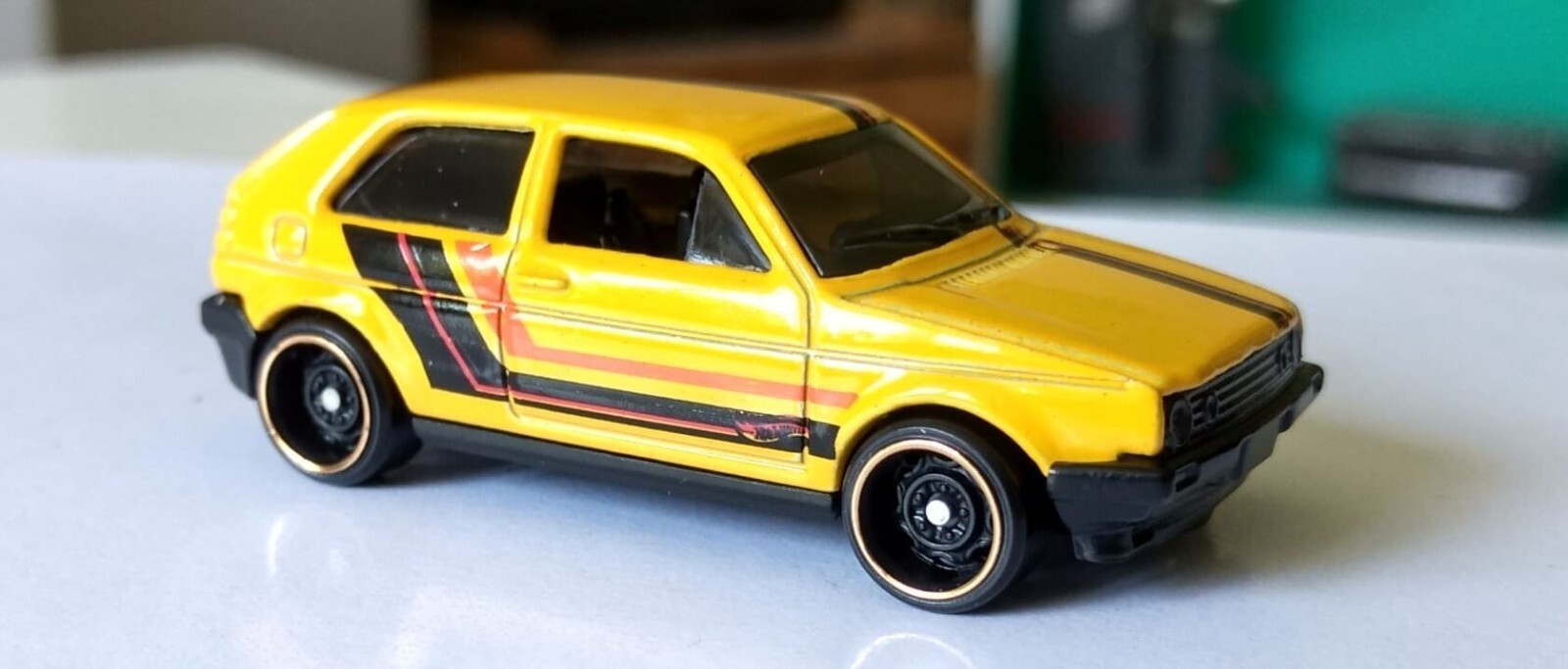 Hot Wheels Yellow Volkswagen Golf MK2 Kids Diecast Toy Cars Then And ...