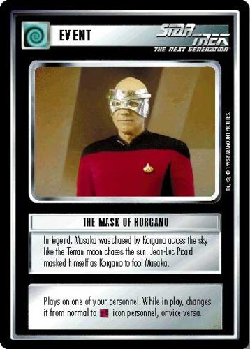 Star Trek: The Mask of Korgano [Ungraded] Alternative Universe STCCG ...