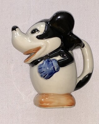 WALT DISNEY MICKEY MOUSE CREAMER SMALL PITCHER JAPAN C. 1930'S | eBay