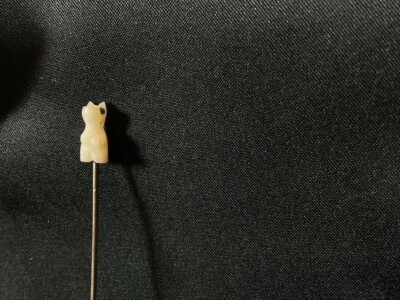 Vintage Navajo Handmade Mother Of Pearl Stone Bear Hat Pin | eBay