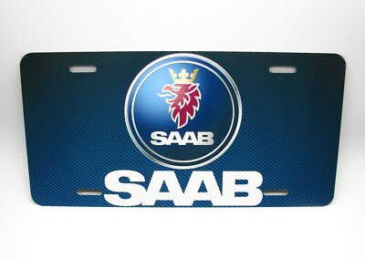 SAAB LOGO METAL CAR LICENSE PLATE AUTOTAG. SAAB CAR LICENSE PLATE | eBay