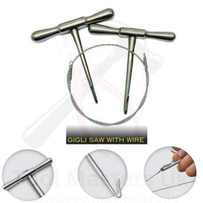 Gigli Saw Set w/ 2 Handles & Twisted Wire - Neurology Orthopedic ...