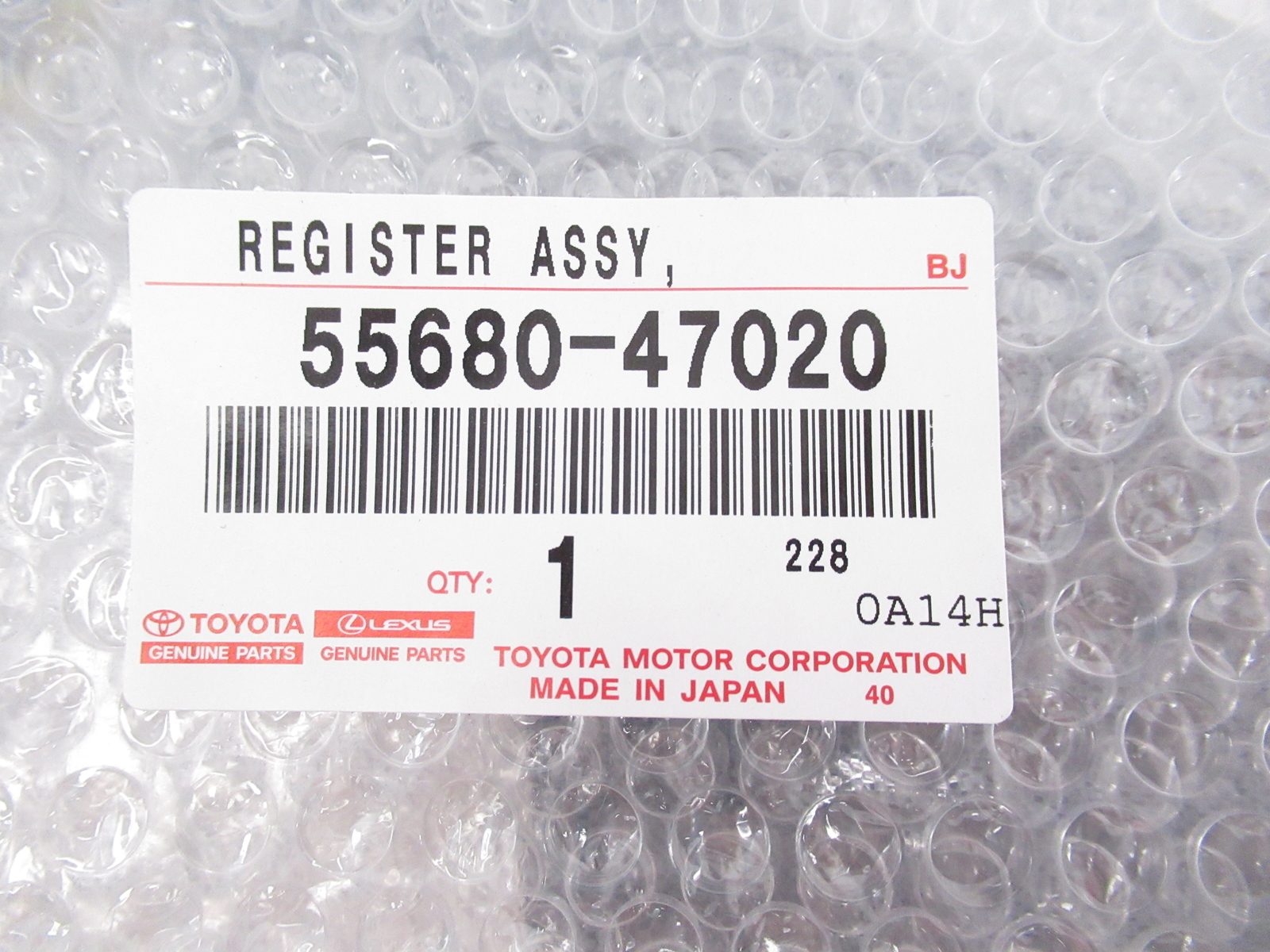 Genuine OEM Toyota 55680-47020 Passenger Inner Air Vent Grille Assy 04 ...