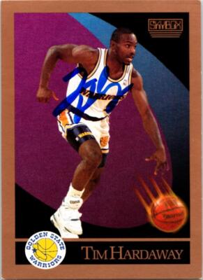 Tim Hardaway autographed basketball card (Golden State Warriors) 1990 ...