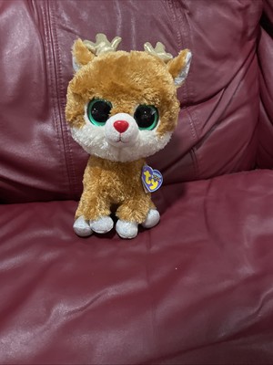 TY Beanie Boo Christmas Reindeer Alpine Plush 10" Stuffed Animal Toy ...