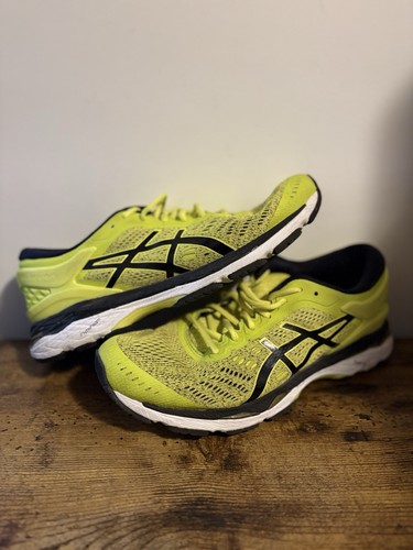 Asics Gel Kayano Mens Size 7.5 Neon Green Running Shoes Sneaker High ...