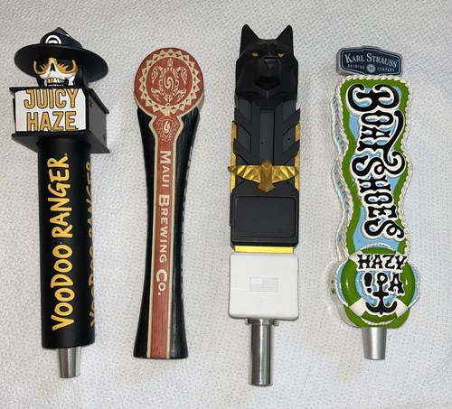 Lot 4 Tap handle - Voodoo Ranger, Maui Brewing, Karl Strauss, Crow ...