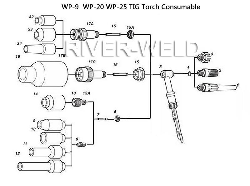 13N09 5# Alumina Nozzles Cups Fit TIG Welding torch 9 20 Series, 5PK | eBay