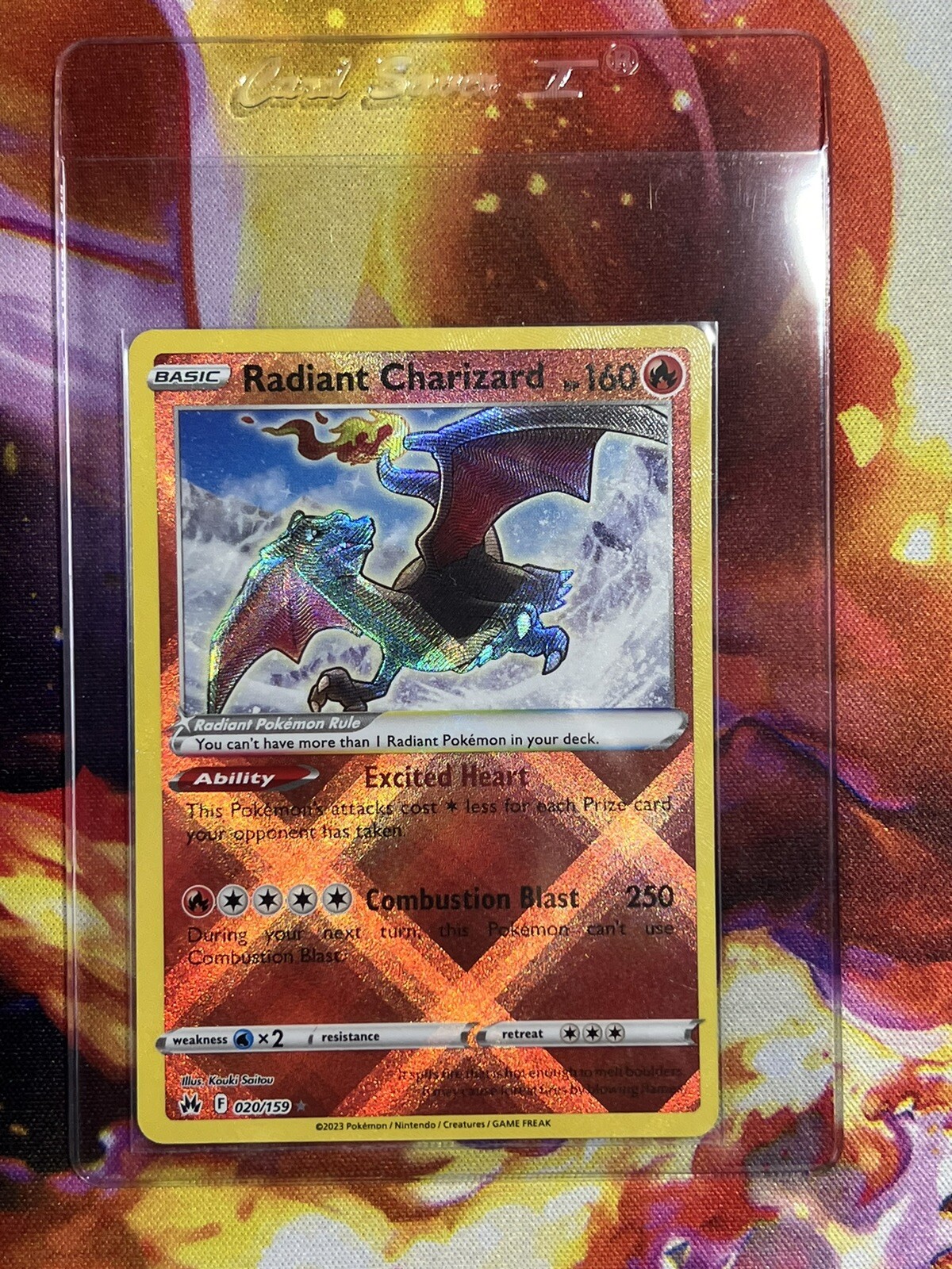 Pokémon TCG Radiant Charizard Crown Zenith 020/159 Holo Radiant Rare | eBay