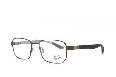 Ray-Ban 8419 2511 New Authentic Eyeglasses 52-17-145 DARK TAUPE BLACK ...