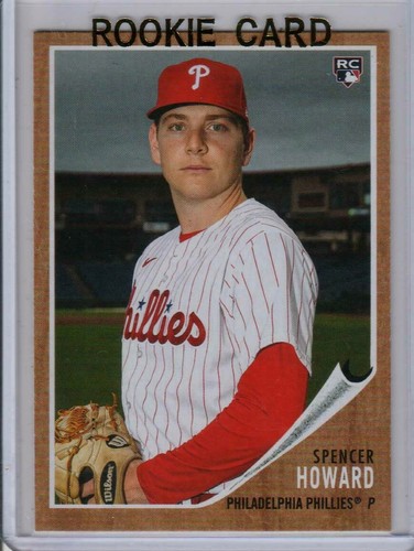GIANTS Spencer Howard 2021 topps Archives #56 Phillies RC Rookie Card ...