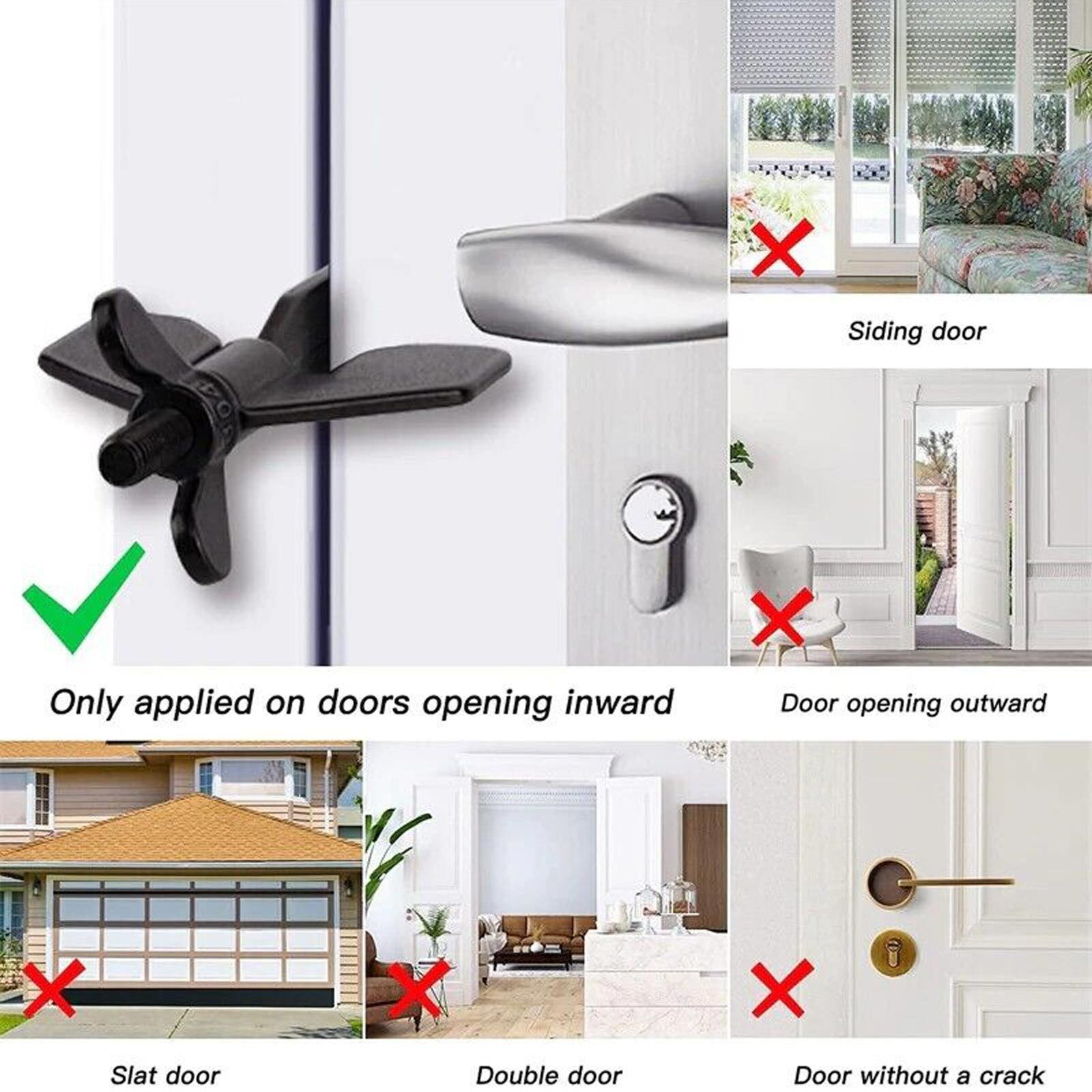 Portable Door Lock Travel Security Door Lock Hotel Intrusion Prevention ...