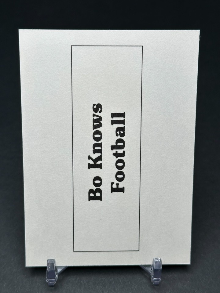 Bo Jackson 1990 Bo Knows Football Promo Los Angeles Raiders | eBay