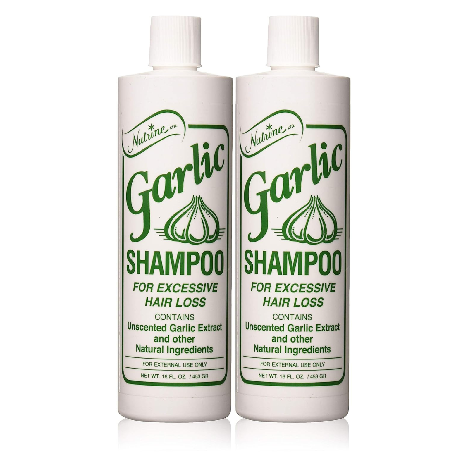 Nutrine Garlic Shampoo For Excessive Hair Loss 16oz Unscented Garlic ...