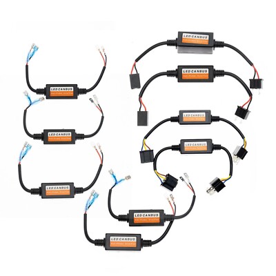 2 X Canbus LED Error-Free Decoder H1, H4, H7 Kit for Car Lights Anti ...