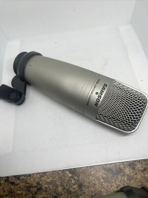 Samson C01U Silver Handheld/Stand-Held Portable USB Studio Condenser ...