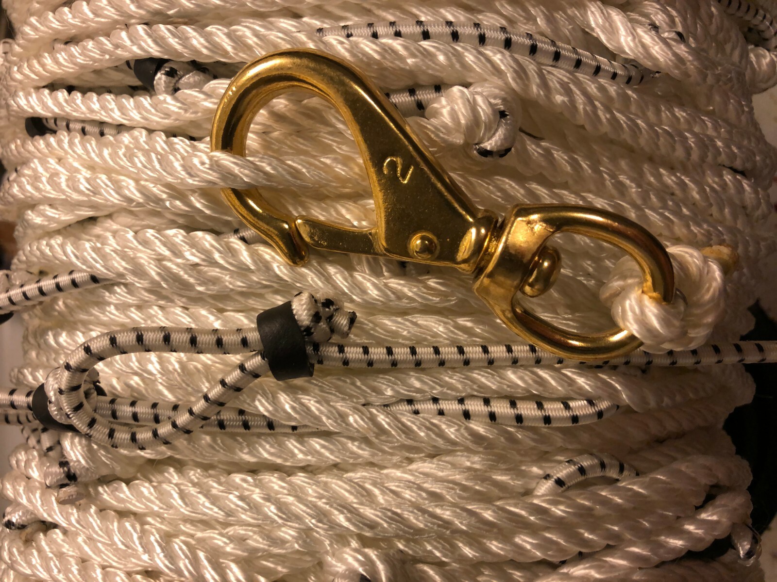 100 pack - 3/16" Commercial Grade Bait Snoods for Crab Traps, or ...