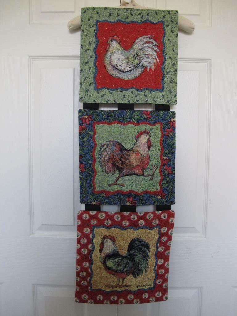 Crowing Rooster Mosaic Pattern