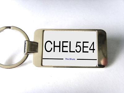 CHELSEA NUMBER PLATE STYLE KEYRING KEYFOB FOB OR BOTTLE OPENER GIFT ...