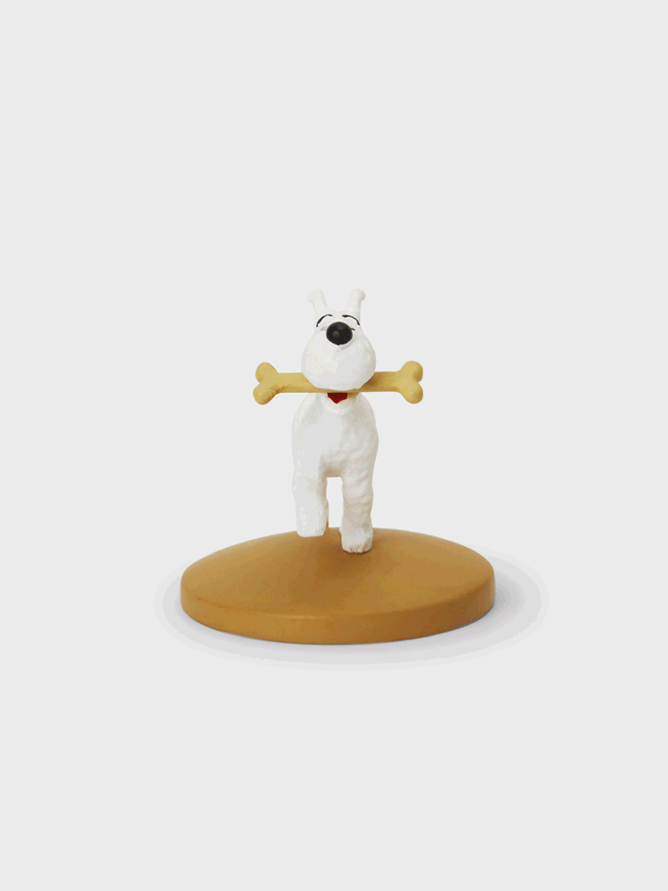 HERGE TINTIN MILOU OS SNOWY BONE Standing Figure Authentic Goods | eBay