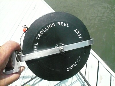 KACHMAN RIVER RAT HANDLINE WALLEYE TROLLING REEL WORKS PERFECTLY,SHINY ...