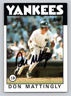 DON MATTINGLY 1986 Topps Autographed MLB card TTM/IP signature | eBay