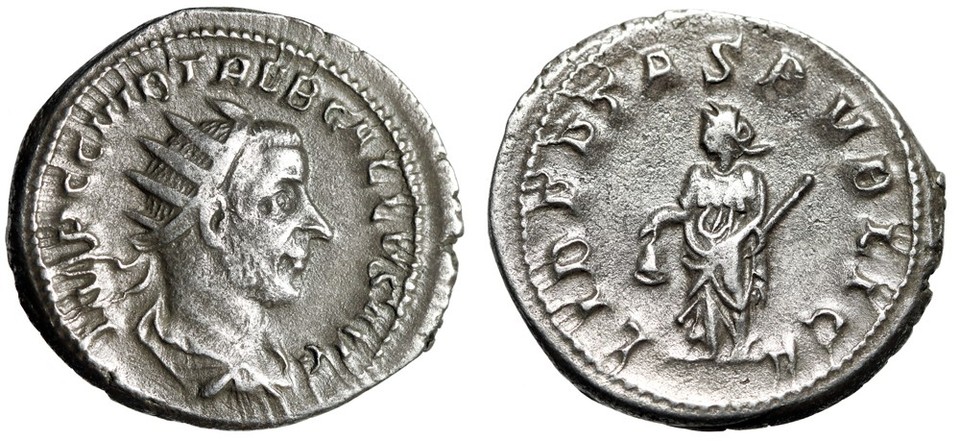 Trebonianus Gallus AR Antoninianus "Libertas" Milan Good Very Fine | eBay
